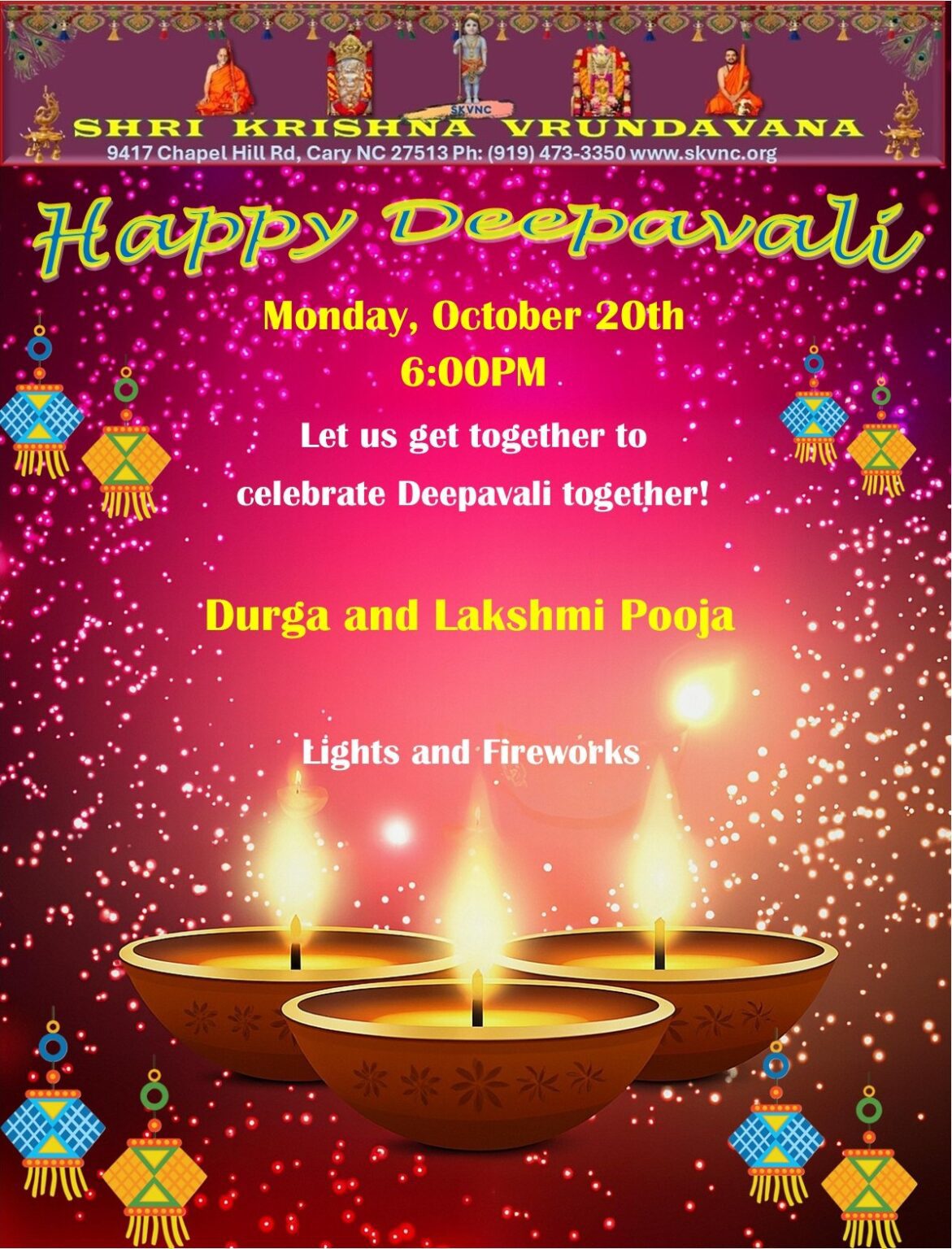 Deepavali – Shri Krishna Vrundavana NC